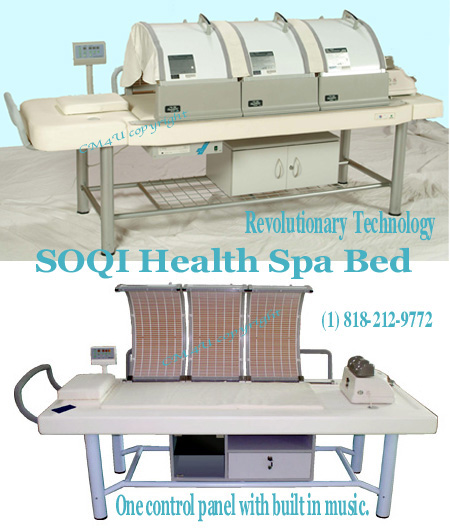 SOQI Bed, Massage Table, Far Infrared Hothouse Domes, Chi Machine